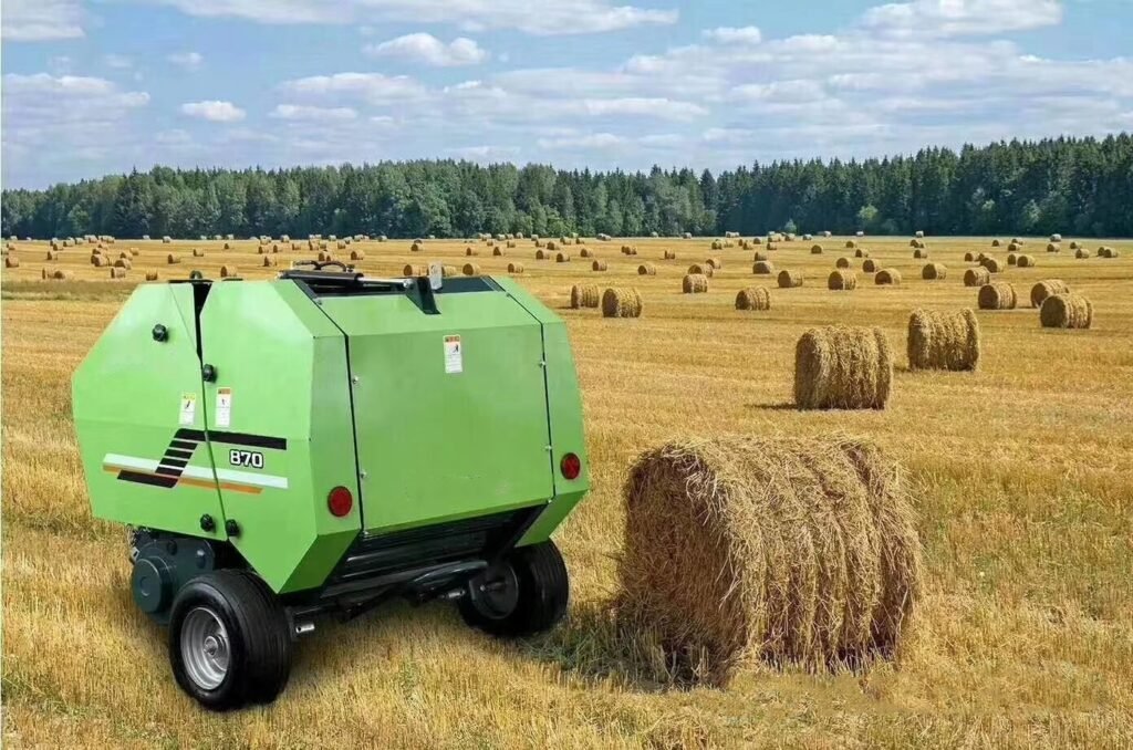 Round bale picking and baling machine - XINLIAN